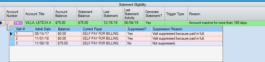 Statement Eligibility